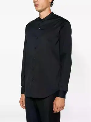 Giorgio Armani Mandarin-collar Long-sleeve Shirt
