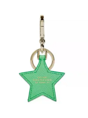 Smythson Star Keyring - Green
