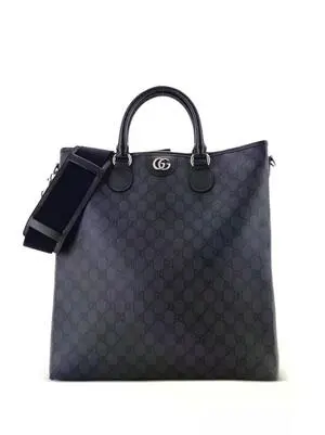 Gucci Ophidia Convertible Gg Coated Canvas Tote Bag - Blue