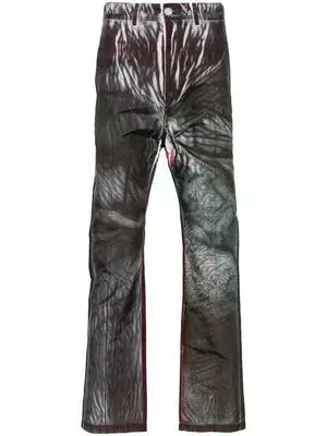 KANGHYUK Abstract Print Drop-crotch Trousers