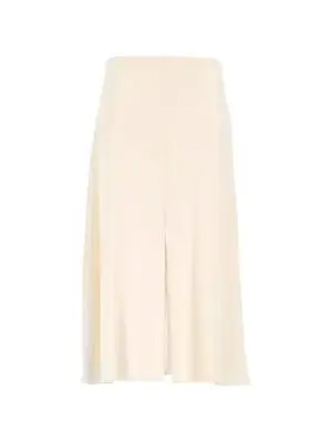 Valentino Garavani Silk Midi Skirt - Neutrals