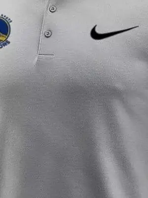 Nike X Nba Golden State Warriors Breathe Heather Polo Shirt - Grey