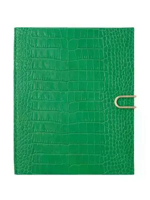 Smythson Portobello Mara Leather Notebook - Green