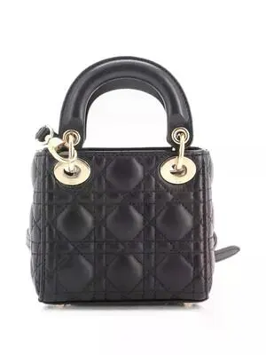 Dior Lady Bag Cannage Quilt Lambskin Micro Shoulder Bag