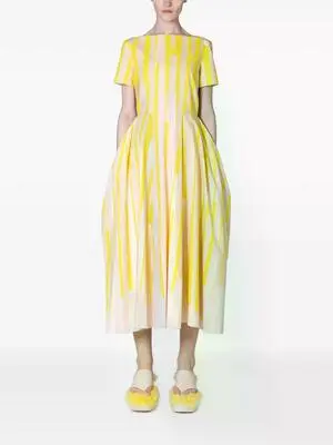 ROKSANDA Vaela Abstract-print Midi Dress