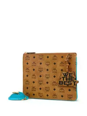 Mcm X We The Best Medium Visetos Logo-print Pouch
