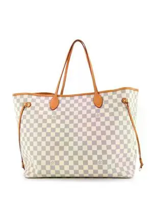 LOUIS VUITTON Damier Gm Tote Bag - White