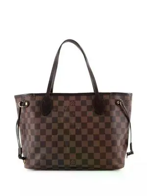 LOUIS VUITTON Neverfull Damier Pm Tote Bag - Brown