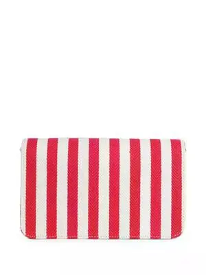 Roberto Festa Rhinestone Buckle Shoulder Bag - Red
