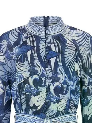 Hale Bob Floral-print Belted Dress