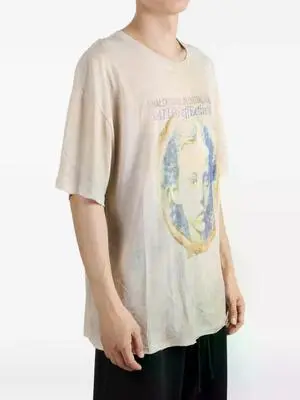 SAITOS Analog Soul Graphic-print Distressed T-shirt