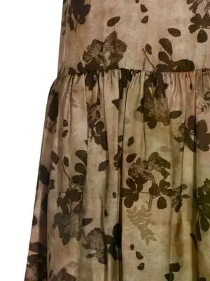 UMA WANG Sleeveless Floral-print Midi Dress