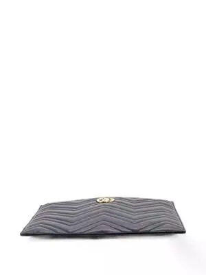 Gucci Gg Marmont Matelasse Leather Pouch