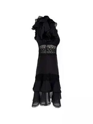 Charo Ruiz Ibiza Lace-trimmed Ruffled Dress