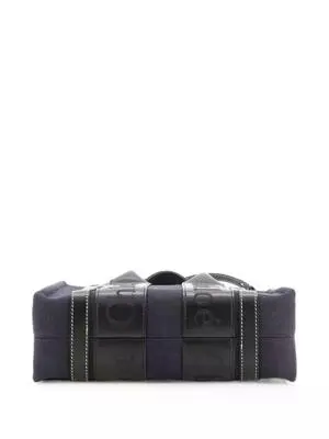 Chloé Woody Convertible Canvas With Leather Small Tote Bag