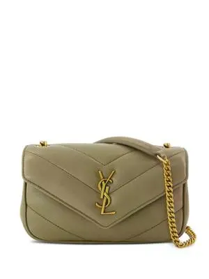 Saint Laurent Loulou Mini Bag In Lambskin - Green