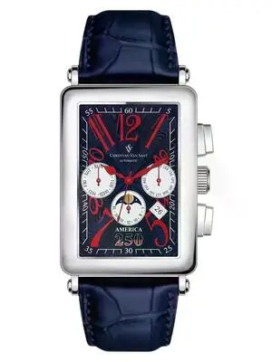 CHRISTIAN VAN SANT America's 250th Anniversary Rectangular Watch