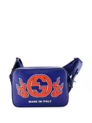 Gucci Dragon Camera Crossbody Bag - Blue