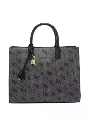 Liu Jo Monogram-print Padlock-detail Tote Bag