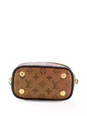 LOUIS VUITTON Vanity Handbag Reverse Monogram Canvas Pm Satchel - Brown