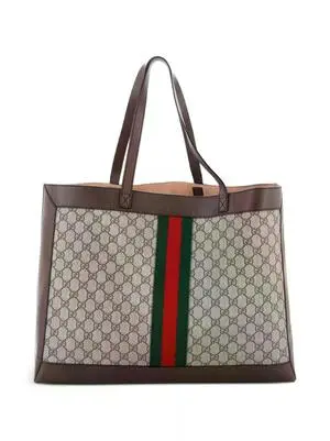 Gucci Ophidia Soft Open Gg Coated Canvas East West Tote Bag
