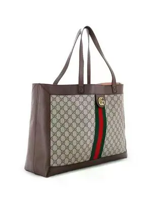 Gucci Ophidia Soft Open Gg Coated Canvas East West Tote Bag