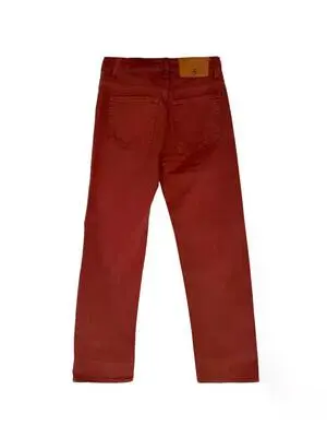 Ulla Johnson Agatha Horsebit-accent Jeans - Red