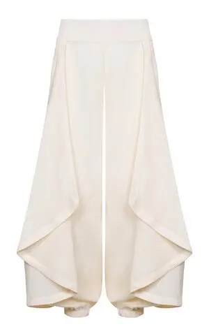 Johanna Ortiz Heat Echo Linen Wide-leg Trousers - Ivory