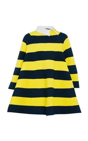 A.W.A.K.E. Mode Knitted Stripe Flared Mini Dress - Multi