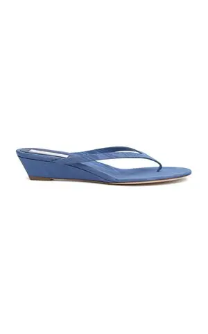 Christopher Esber Scala Moire Wedge Sandals - Blue