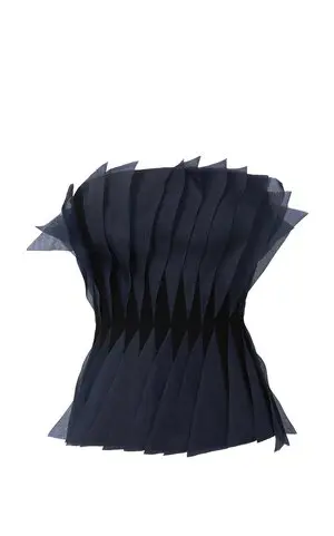 CHORUS Alexis Silk Blend Top - Blue