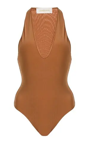 Zimmermann Scoop Jersey Bodysuit - Neutral