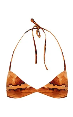 Ay Que Calor Halterneck Bikini Top - Orange
