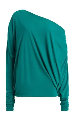 Françoise Devon Asymmetric Dolman Top - Turquoise