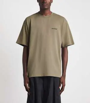 WON HUNDRED Cotton Italic Logo T-shirt