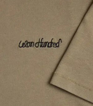 WON HUNDRED Cotton Italic Logo T-shirt