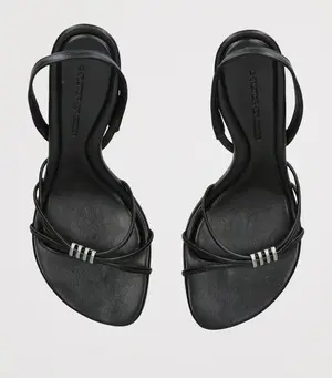 Christopher Esber Leather Giro Slingback Sandals 90