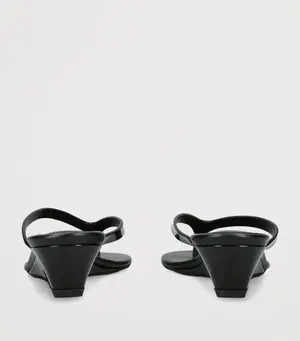 Christopher Esber Leather Scala Wedge Sandals 45