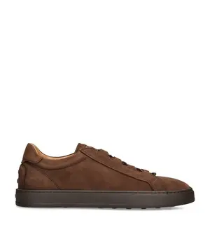 TOD'S Suede Elastic Cassetta Sneakers - Brown