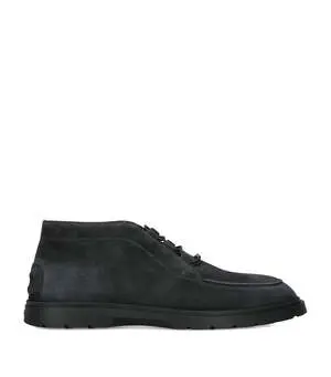 TOD'S Suede Ankle Boots - Black