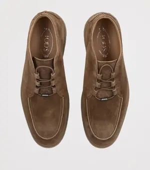 TOD'S Suede Ankle Boots - Brown