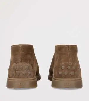 TOD'S Suede Ankle Boots - Brown