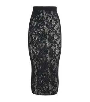 Wolford Infinite Rose Net Skirt - Black