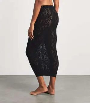 Wolford Infinite Rose Net Skirt