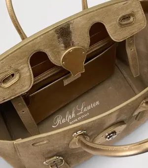 Ralph Lauren Foiled Leather Extra-soft Ricky 33 Top-handle Bag