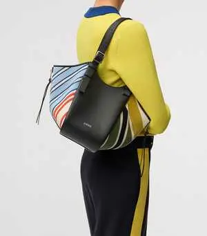 Loewe Medium Canvas Hammock Flip Tote Bag