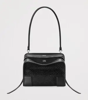 Loewe Medium Woven Leather Amazona 180 Top-handle Bag