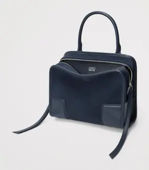Loewe Small Suede Amazona 180 Top-handle Bag