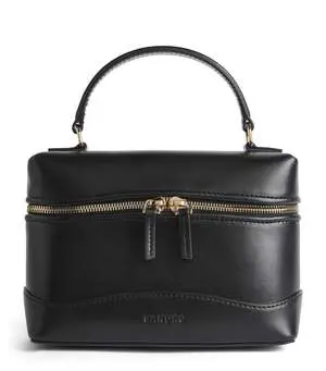 Sandro Leather Tangolino Vanity Bag - Black