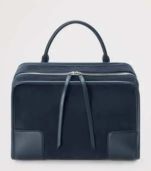 Loewe Large Suede Amazona 180 Top-handle Bag